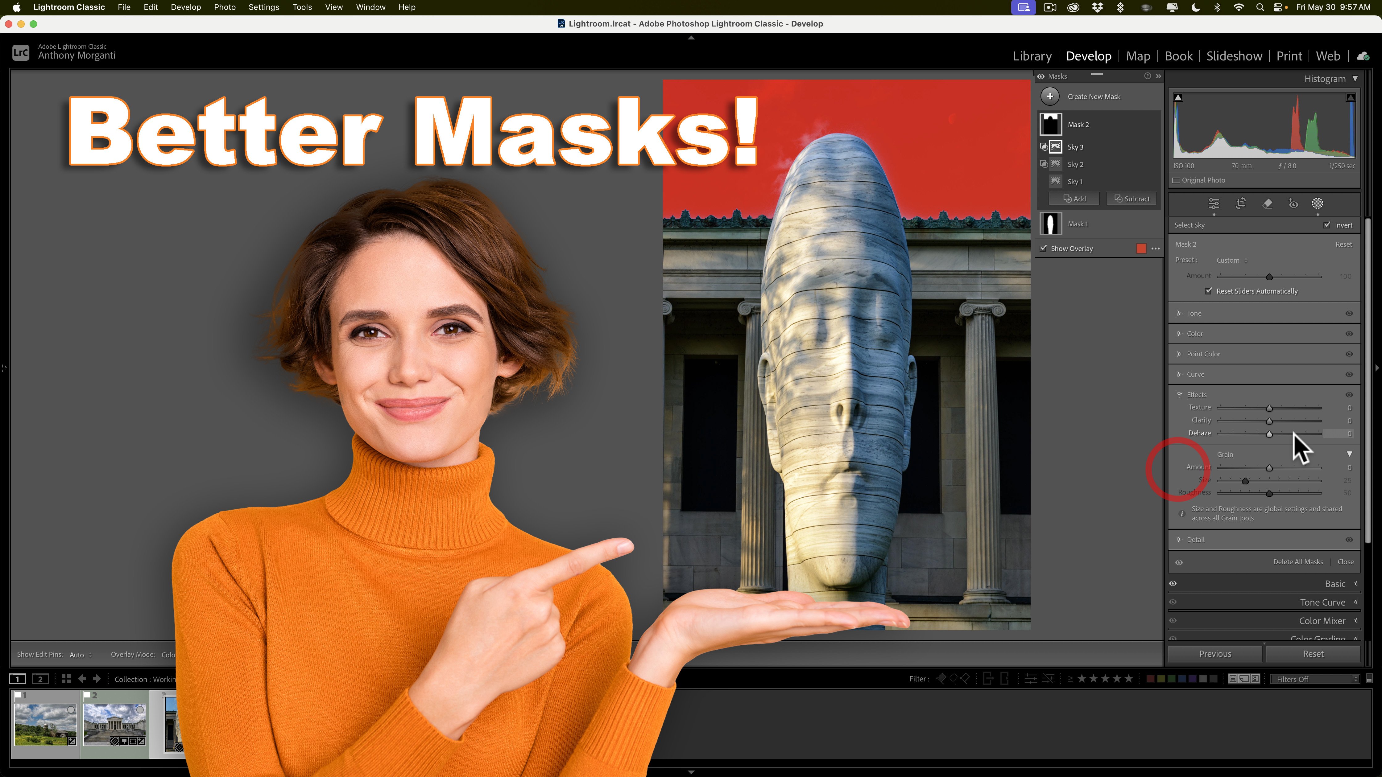 The BEST Way to IMPROVE a LIGHTROOM Sky Mask!