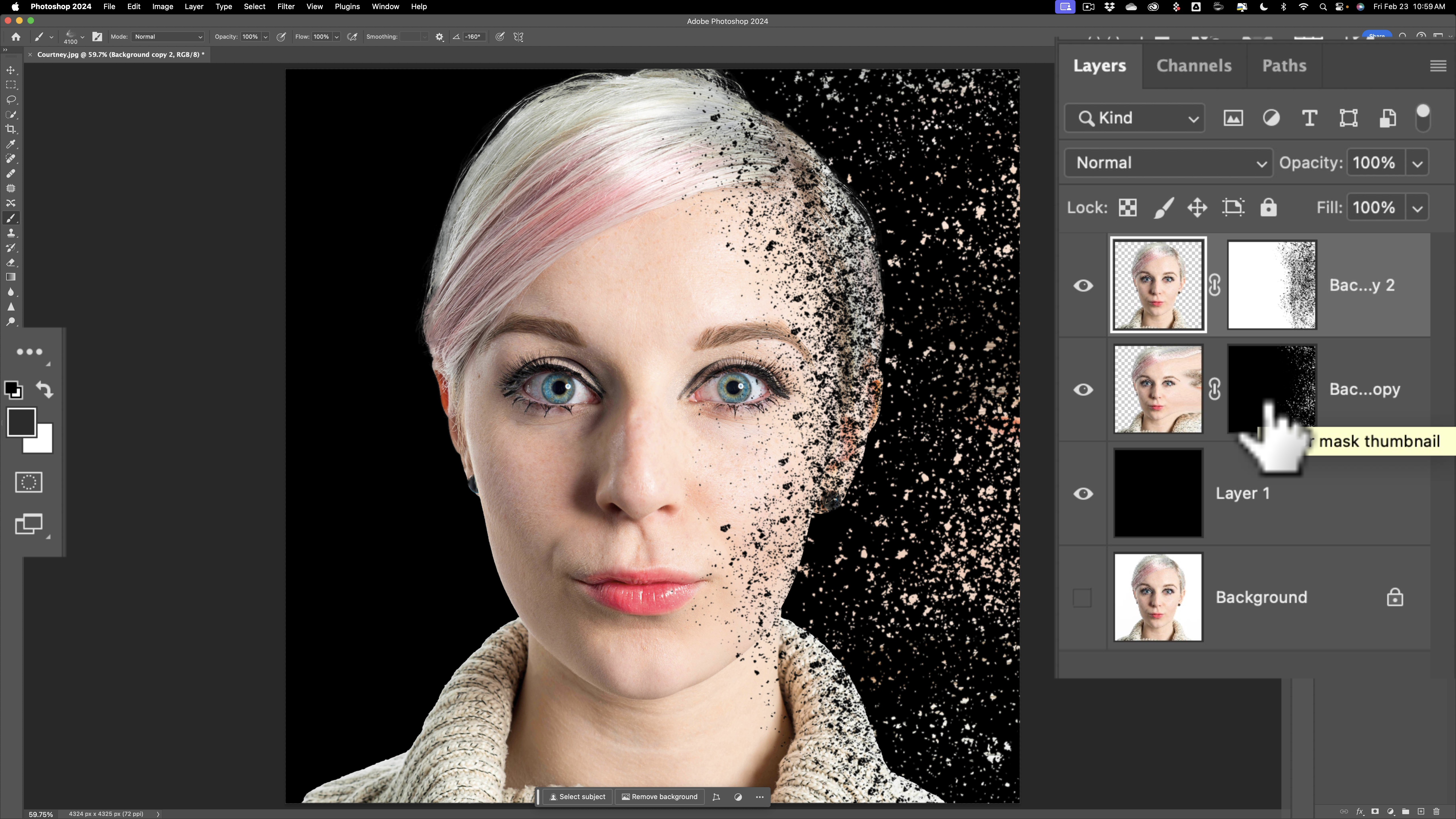 The Particle Dispersion Effect in Photoshop